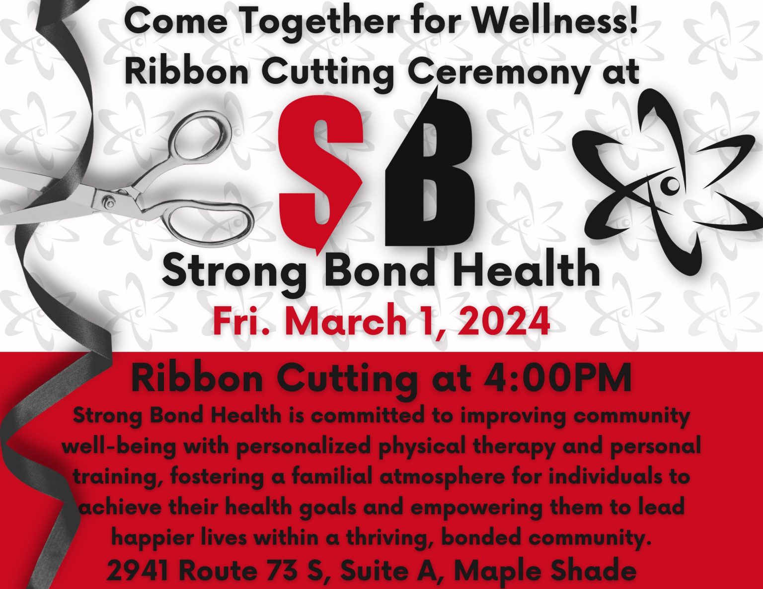 Strong Bond Health Ribbon Cutting Ceremony – Maple Shade Township