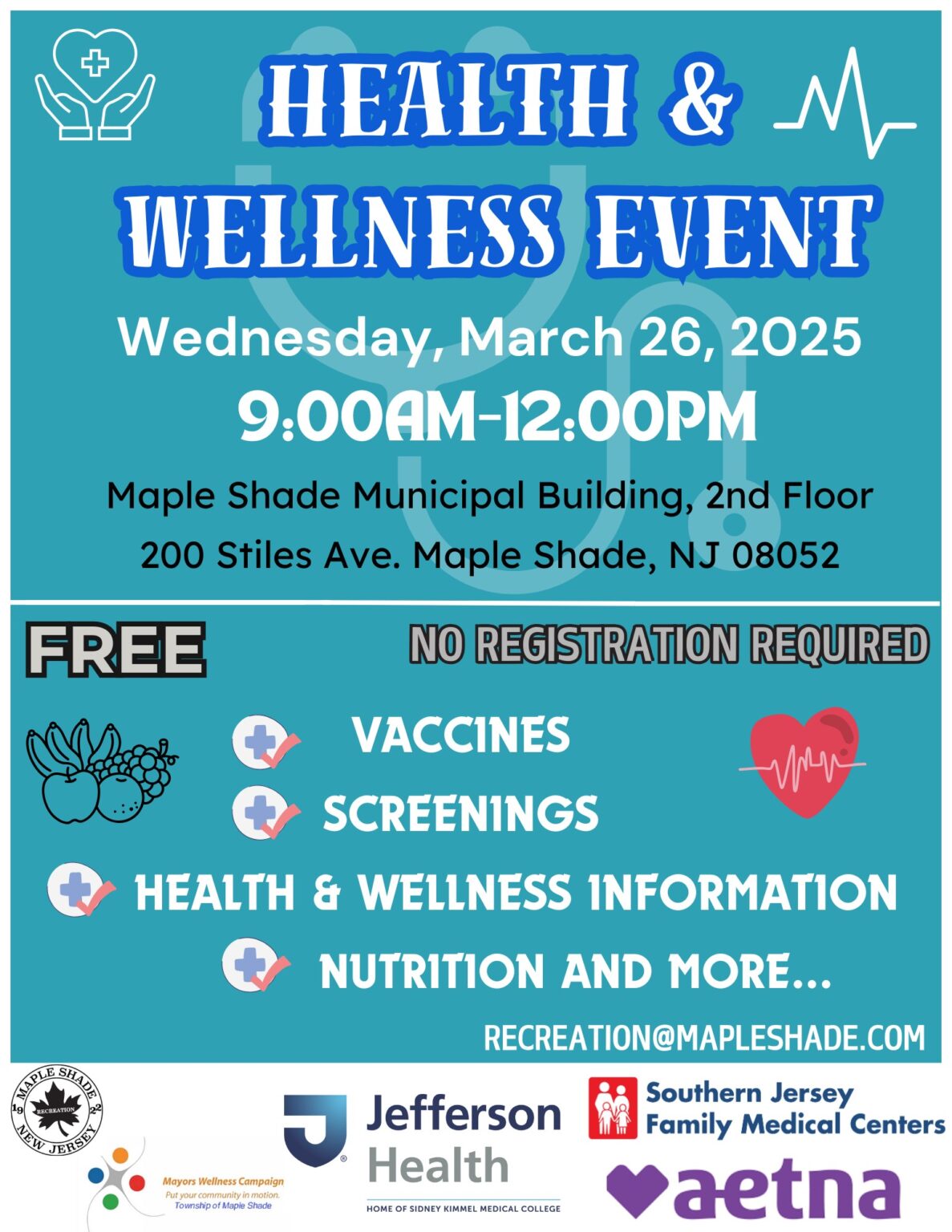 Health & Wellness Event – Maple Shade Township