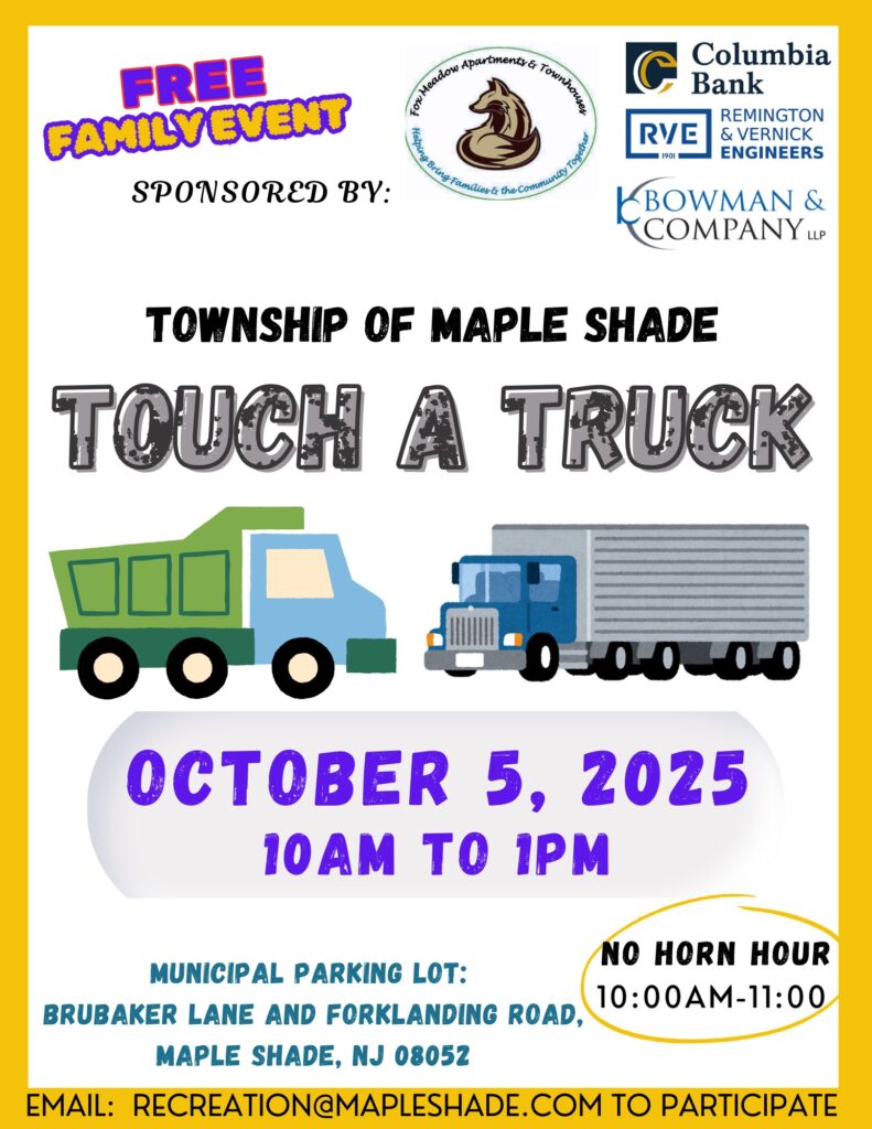 Touch-a-Truck – Maple Shade Township