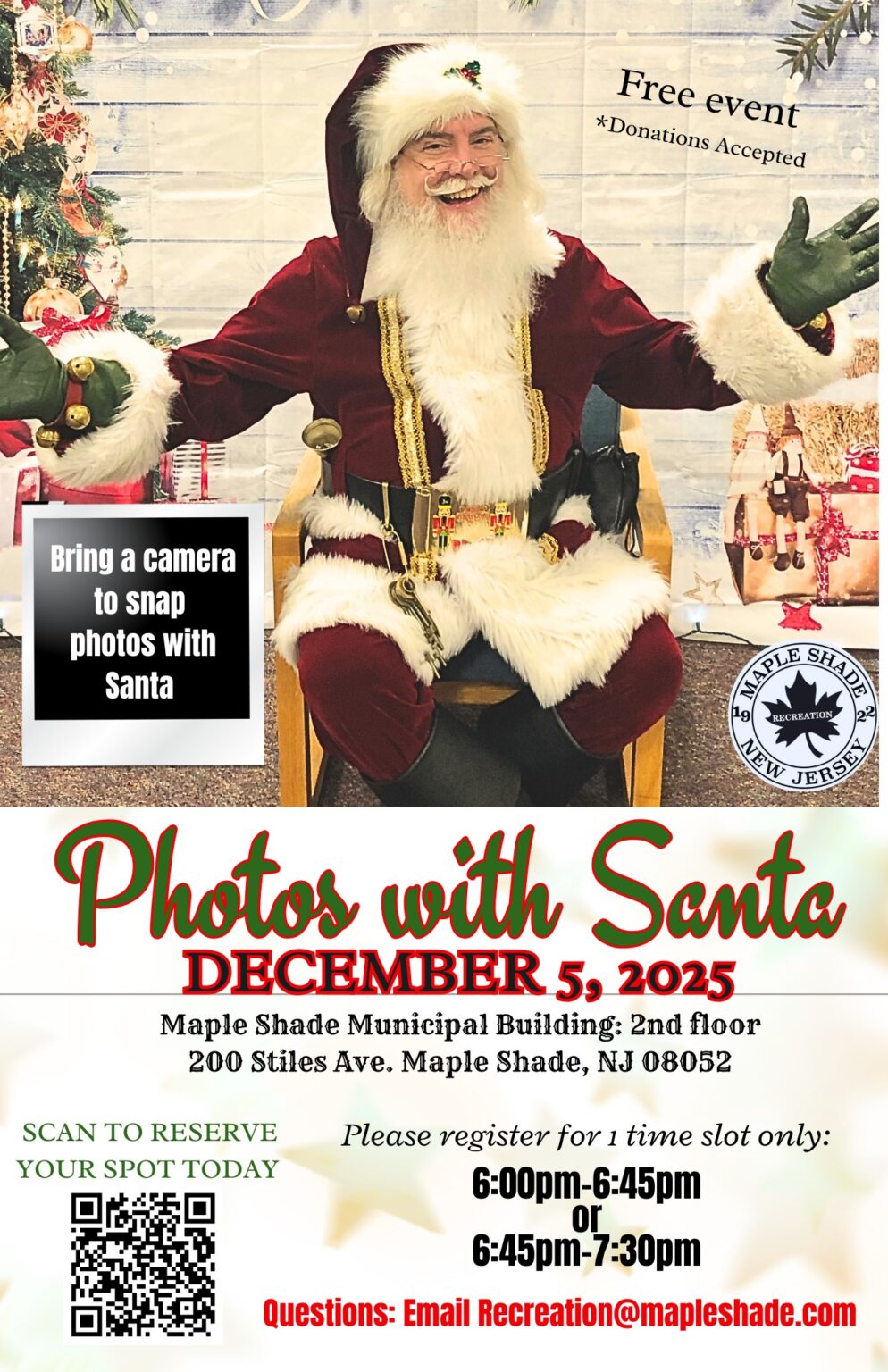Photos with Santa – Maple Shade Township